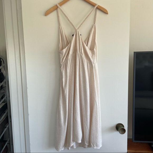 Volcom | Dresses | Volcom Static Bloom Dress In Sandbrown Faux Wrap ...